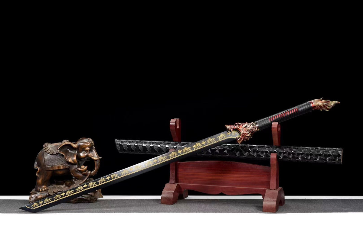 Red Wolf Tang Sword,Handicrafts,Chinese Saber,Real Sword,Handmade Chin ...