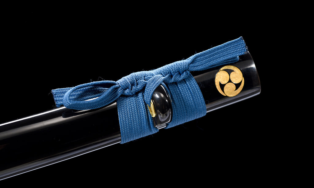 Sanmai Blade Sword Handmade Black Katana Sword Real Japanese Samurai S ...