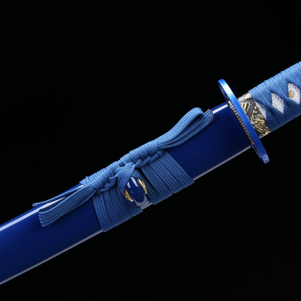 Carved Flower Blade Katana,Japanese Samurai Sword,Real Katana,Handmade ...