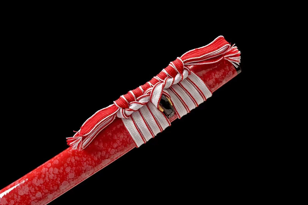 Red Flame Katana,Japanese Samurai Sword,Real Handmade Katana,High Mang ...