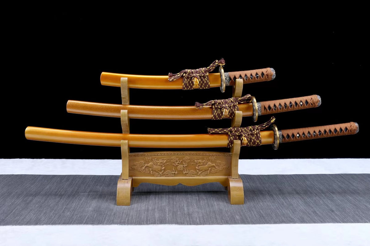 Jun Yi Katana Set, Katana, Wakizashi, and Tanto Sword,Japanese Samurai ...