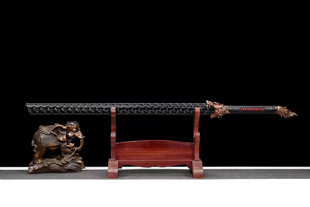 Red Wolf Tang Sword,Handicrafts,Chinese Saber,Real Sword,Handmade Chin ...