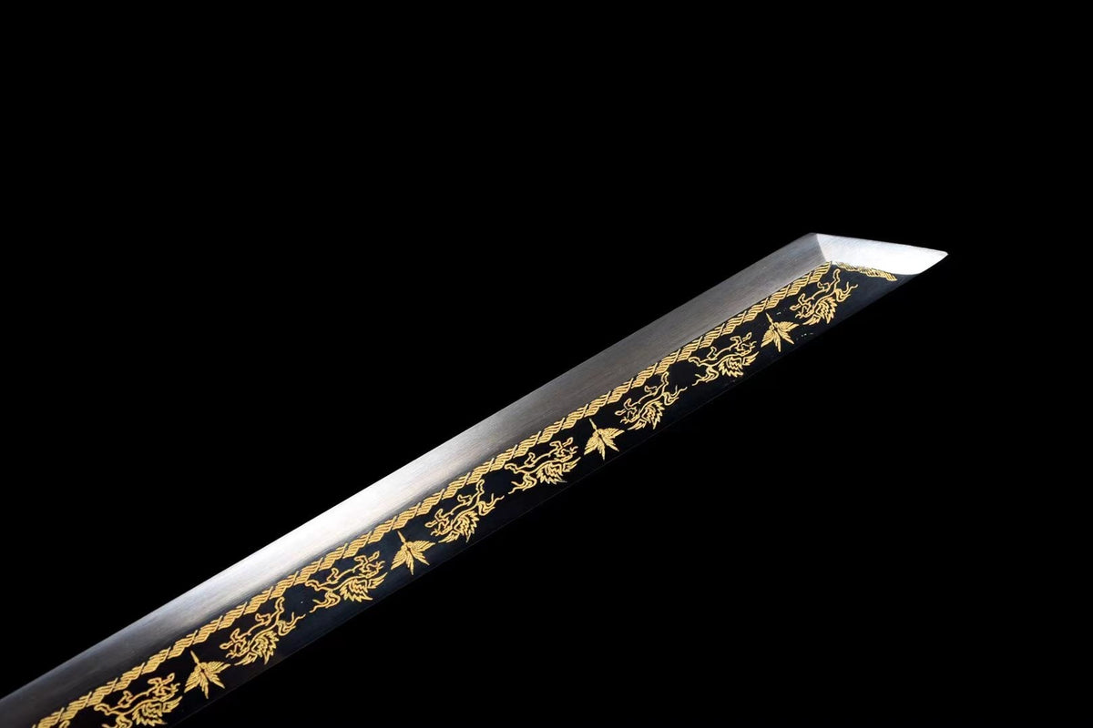 Red Blood Wolf Sword,Tang-Horizontal Knife,Real Tang Sword,Handmade Ch ...