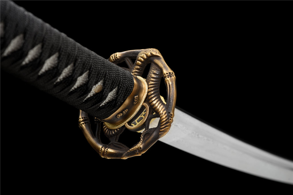 Mamba Katana,Japanese Samurai Sword,Real Handmade Katana,Damascus Stee ...
