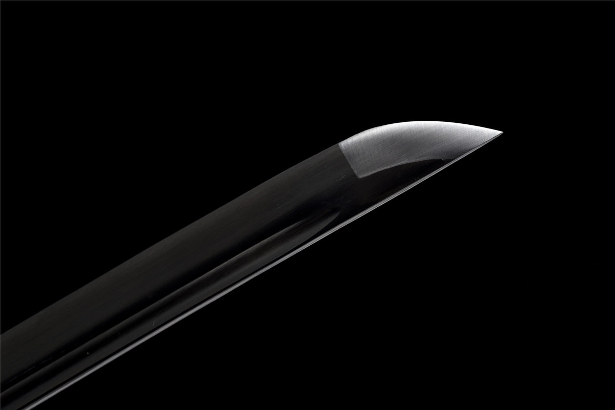 Handmade Black Blade Katana Sword -Hyakkiyakou Real Japanese Samurai S ...