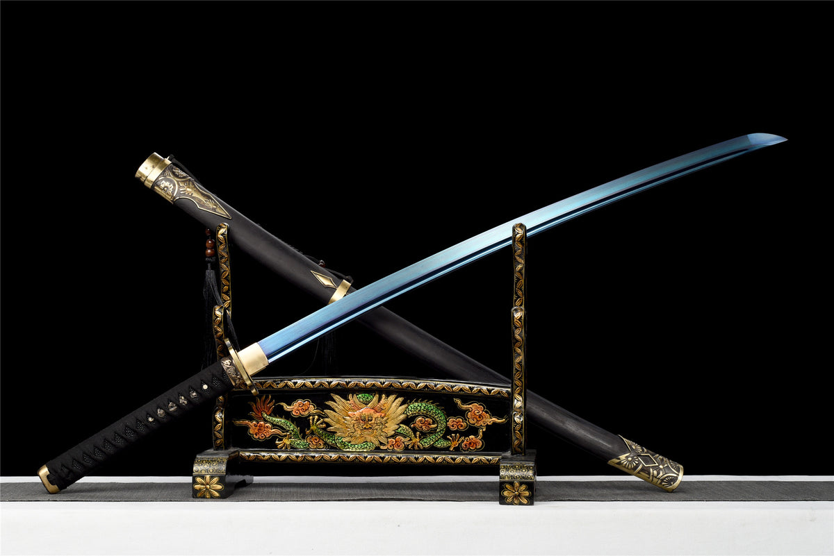 Black Gold Sword,Handmade Japanese Samurai Sword,Real Katana Sword,Dam ...