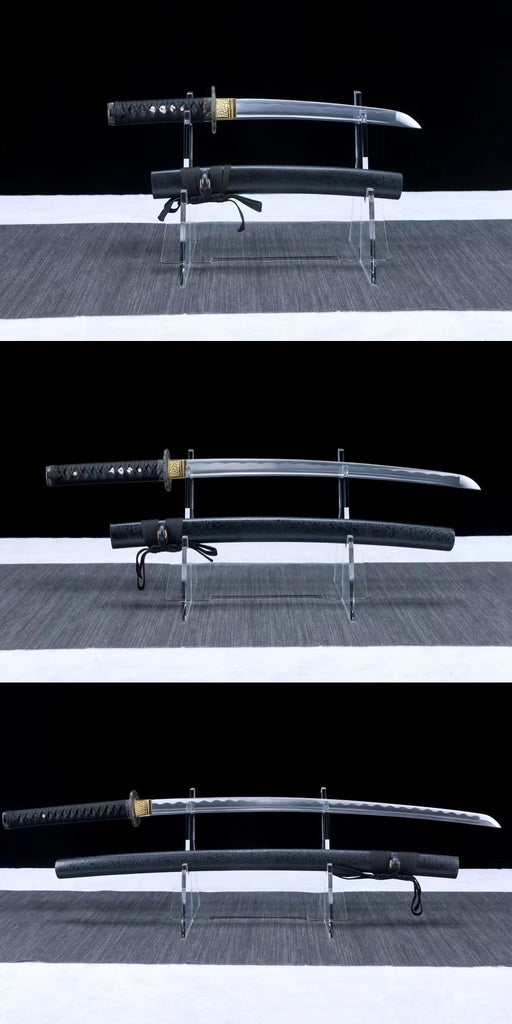 Black Katana Set, Katana, Wakizashi, and Tanto Sword,Japanese Samurai ...