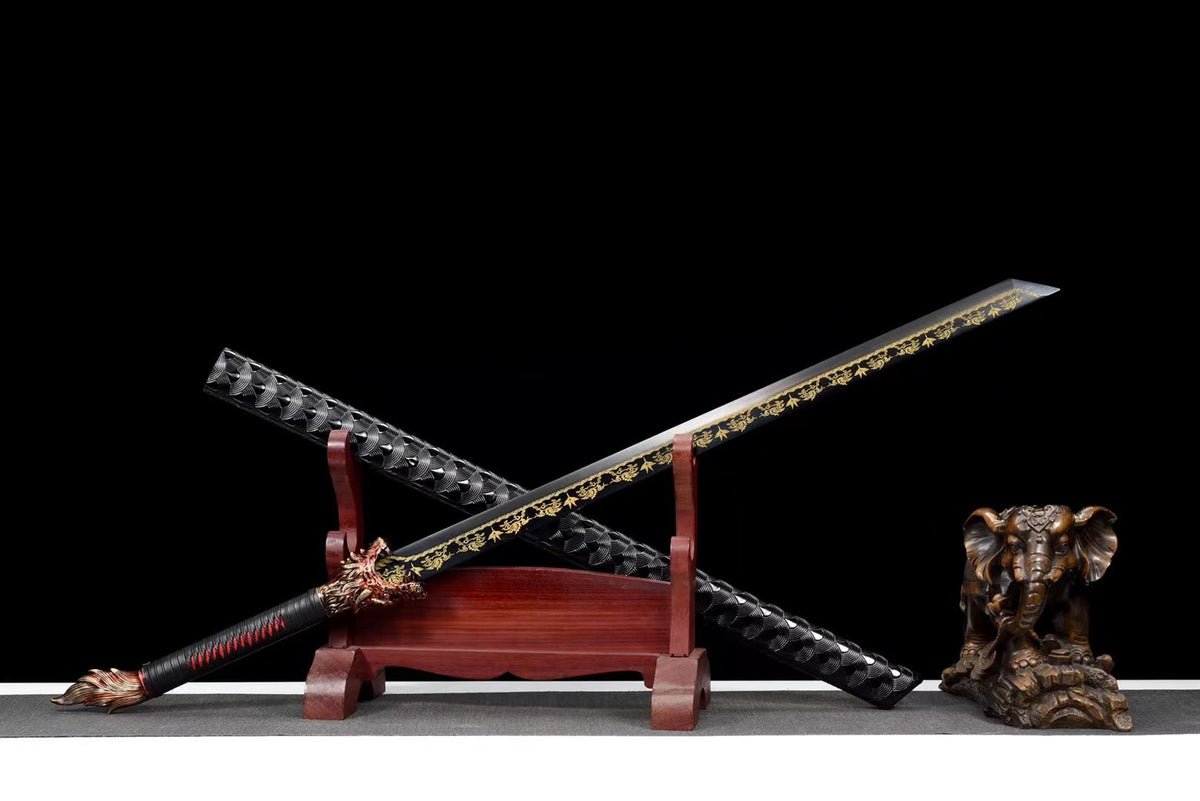 Red Wolf Tang Sword,Handicrafts,Chinese Saber,Real Sword,Handmade Chin ...