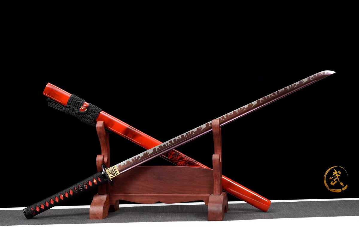 Black Samurai Ninjato Katana,Handmade Japanese Samurai Sword,Real Ninj ...
