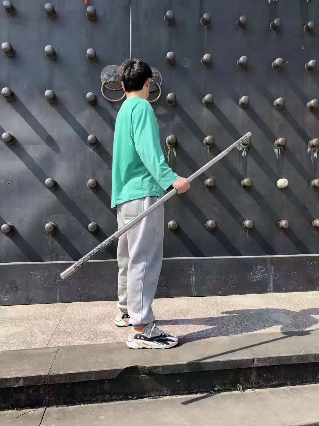 Large Golden Cudgel Handicrafts Weapon Mace Whip Monkey King Bar Sprin large-golden-cudgel-handicrafts-weapon-mace-whip-monkey-king-bar-sprin