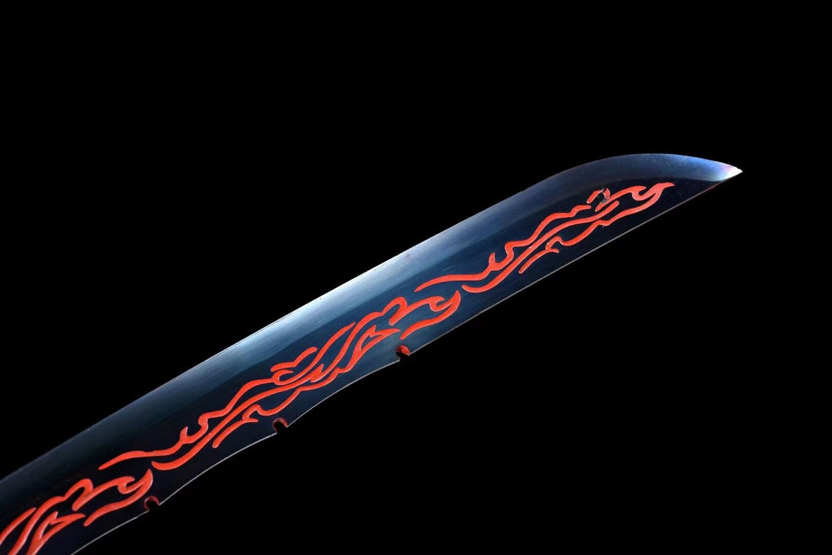 Red Flame Wolf Sword,Handicrafts,Chinese Saber,Real Sword,Handmade Chi ...
