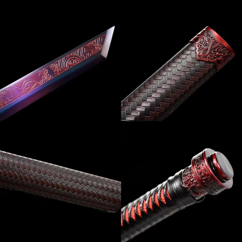 Black Gold Ancient Sword,Chinese Tang Sword, Tang-Horizontal Sword,Hig ...