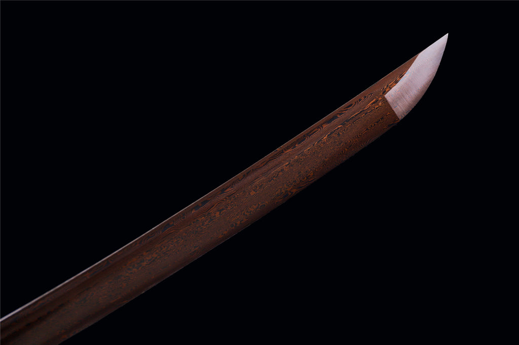 Fire Dragon King Katana,Baked Red Series,Japanese Samurai Sword,Real K – SwordCulture