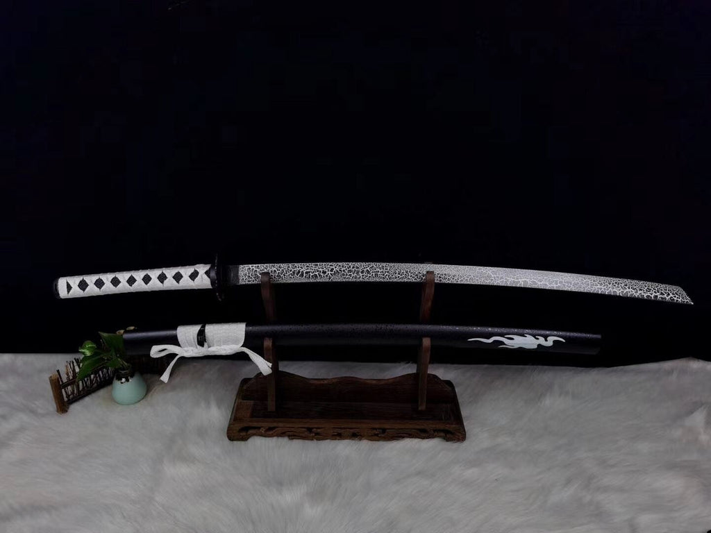 Ghost Fire Samurai Sword,Practice sword,Wooden sword,Katana,Bamboo bla ...