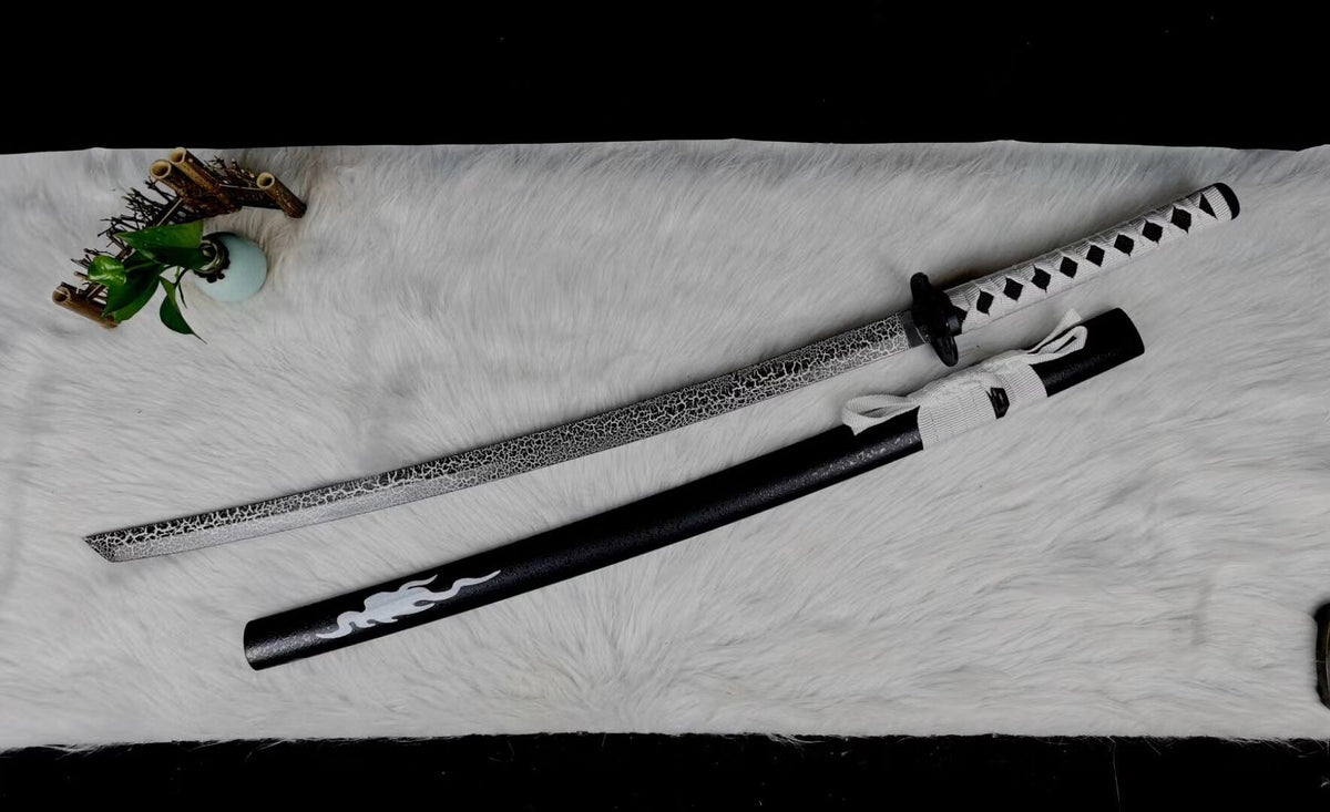 Ghost Fire Samurai Sword,Practice sword,Wooden sword,Katana,Bamboo bla ...