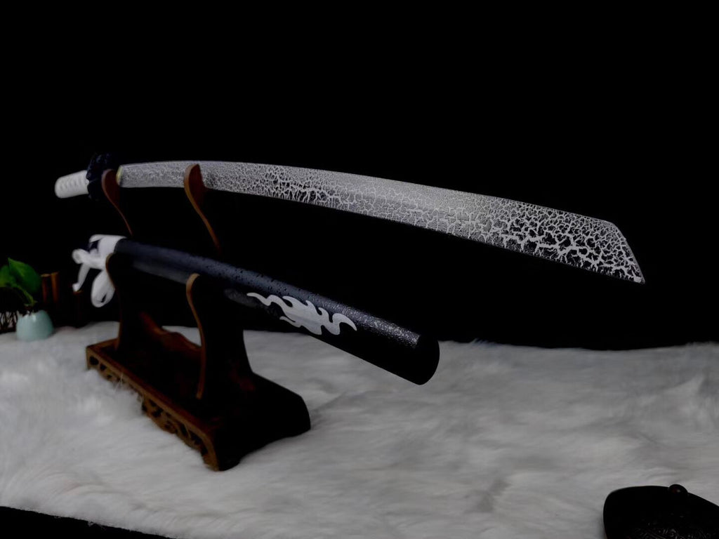Ghost Fire Samurai Sword,Practice sword,Wooden sword,Katana,Bamboo bla ...