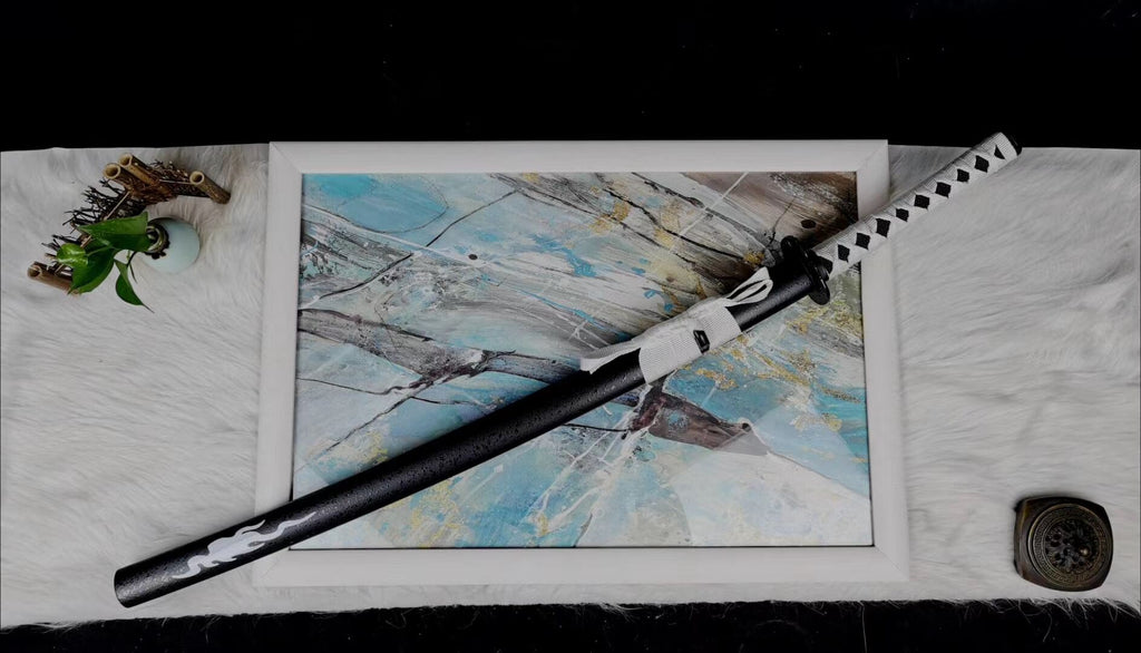 Ghost Fire Samurai Sword,Practice sword,Wooden sword,Katana,Bamboo bla ...