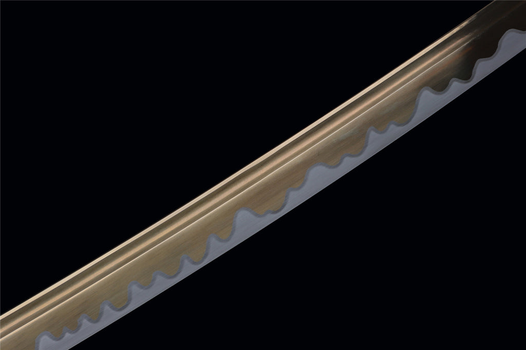 Golden Phoenix Katana,Baked Gold Series,Japanese Samurai Sword,Real Ka – SwordCulture