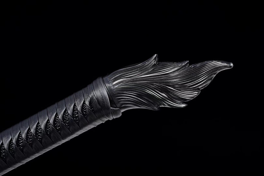 Wolf Head Sword,Grey Wolf Flame,Tang Horizontal Sword,Handmade Chinese ...