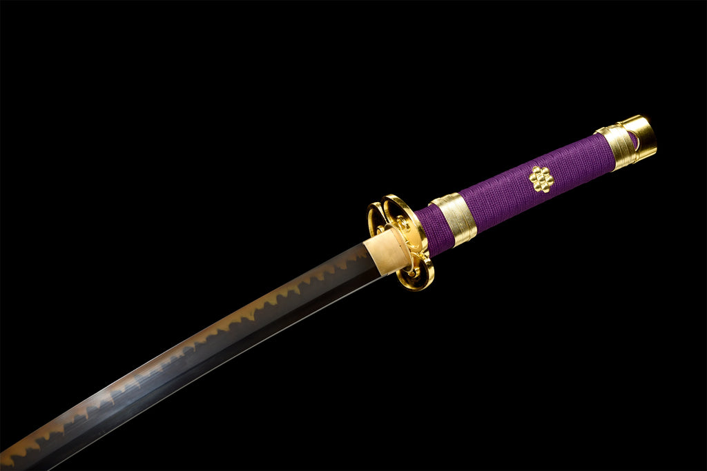 Purple Anime Sword,One Piece,Anime Cosplay,Japanese Samurai Sword,Real ...