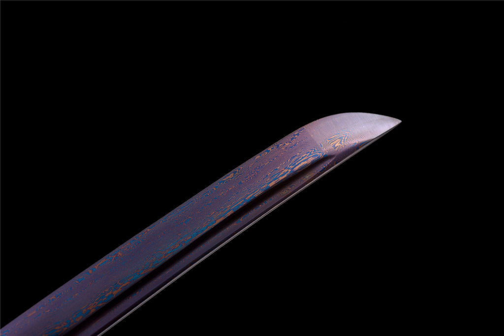 Hellfire Katana,Japanese Samurai Sword,Real Handmade Katana,Damascus s ...