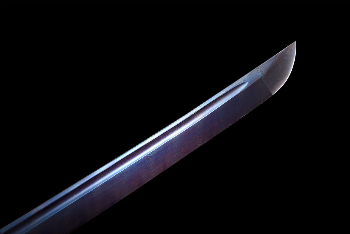 Blue Devils Katana,Japanese Samurai Sword,Real Handmade Katana,Roasted ...