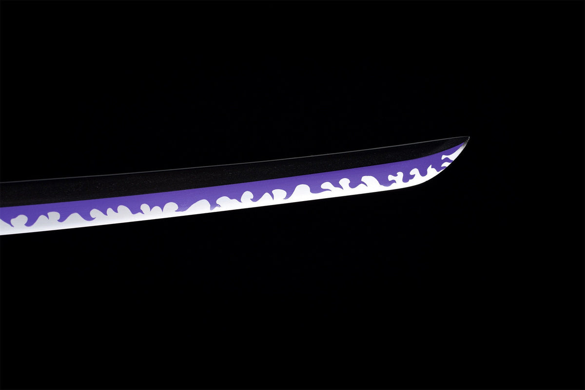 Black Anime Sword,Purple Blade,One Piece,Anime Cosplay,Japanese Samura ...