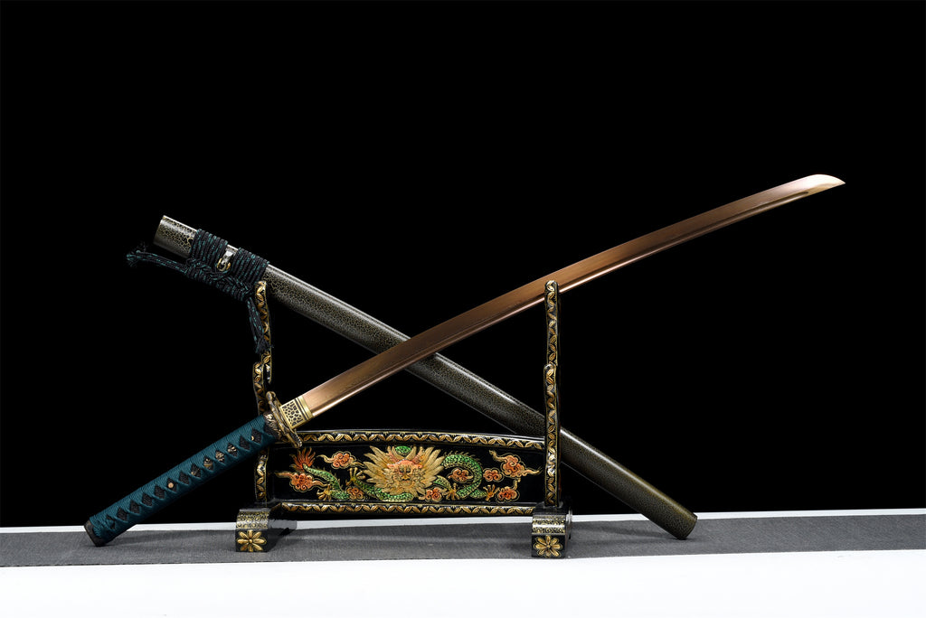 Golden Snake Katana,Japanese Samurai Sword,Real Handmade Katana,Damasc ...