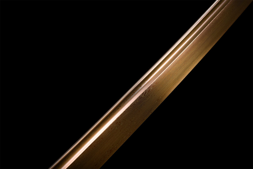 Golden Snake Katana,Japanese Samurai Sword,Real Handmade Katana,Damasc ...