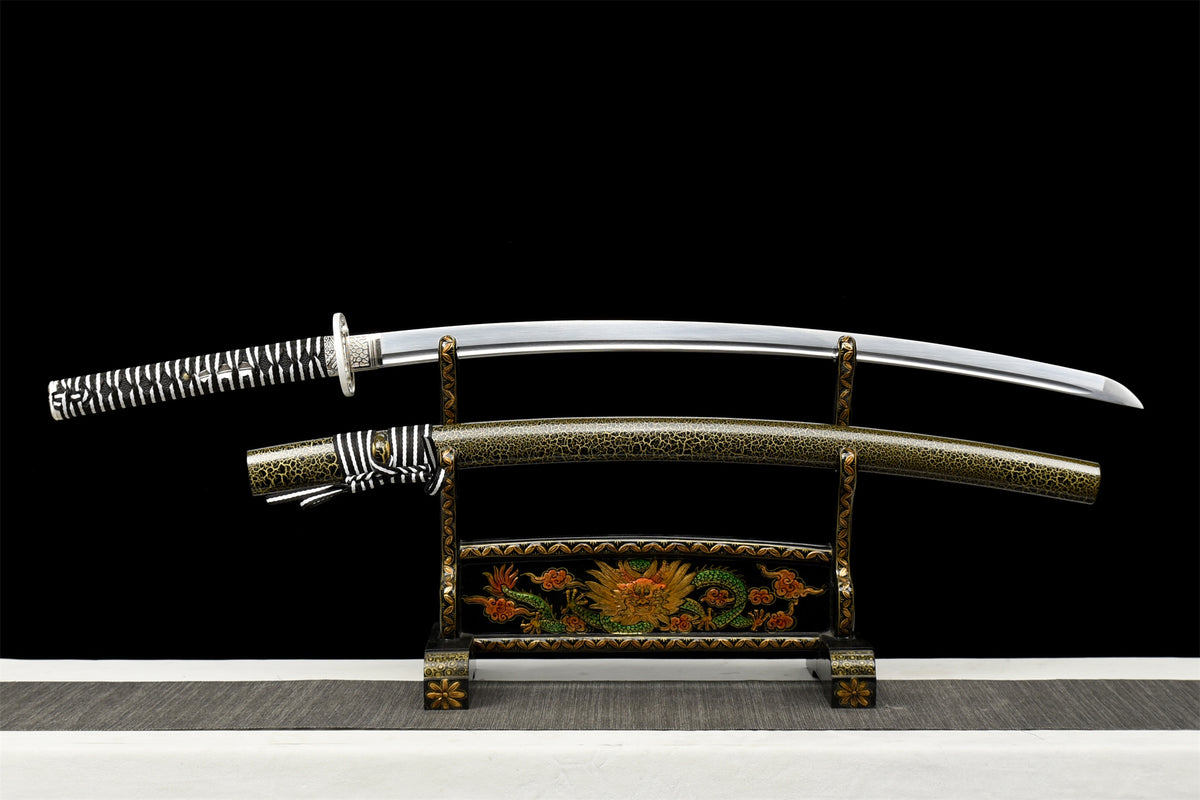 Silver Dragonfly Taich Katana,Japanese Samurai Sword,Real Handmade Tai ...